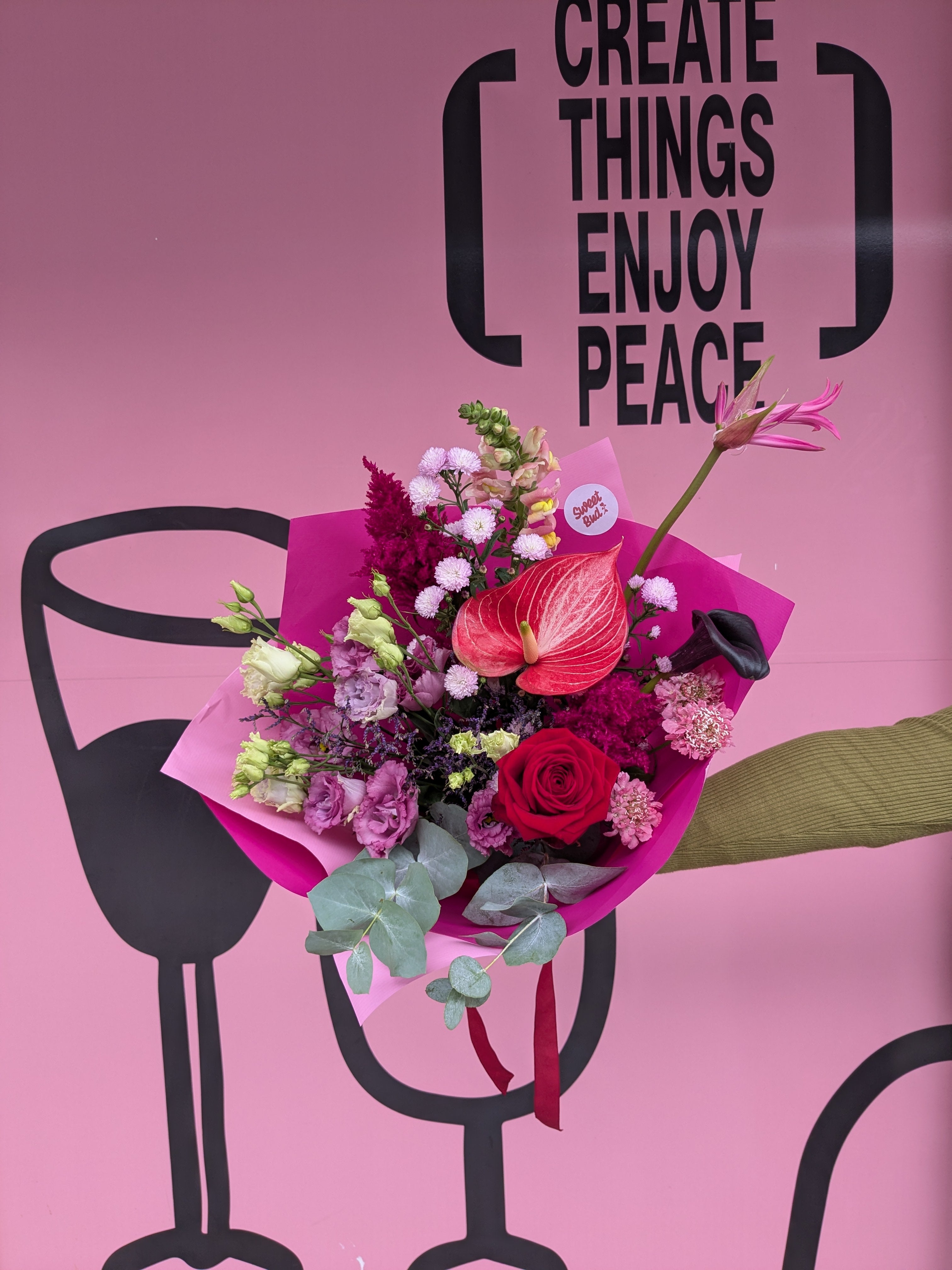 The Strawberry Bouquet - Fresh Flowers Manchester | Sweet Bud Florals